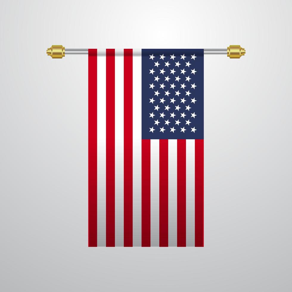 United States of America hanging Flag 14290471 Vector Art at Vecteezy