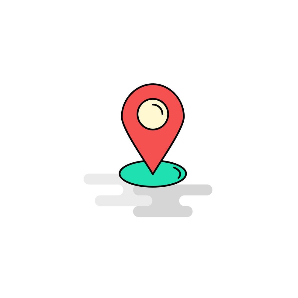 Flat Map pointer Icon Vector 14290587 Vector Art at Vecteezy