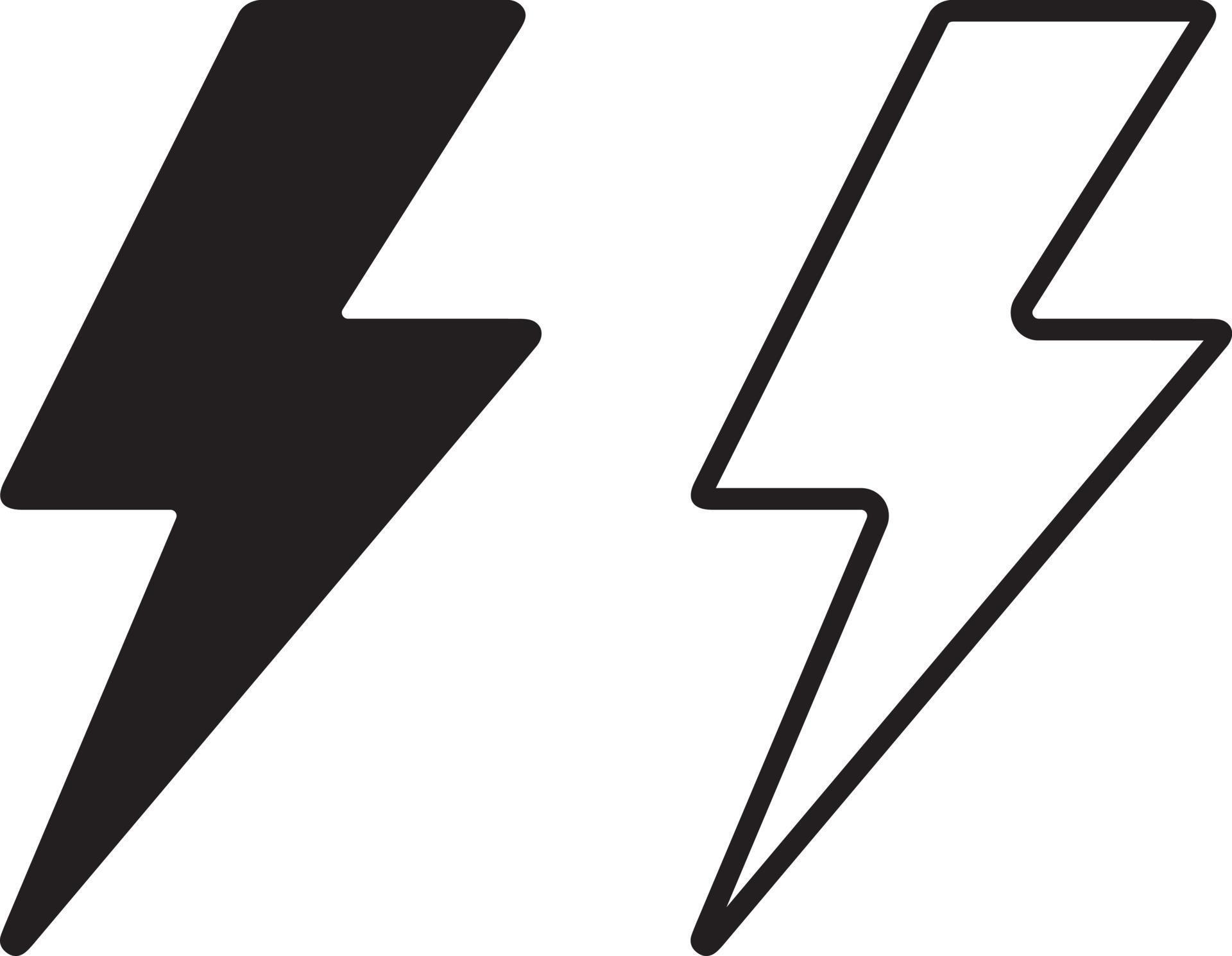 lightning bolt icon set. Bolt lightning flash icons. Flash icons collection. Bolt logo. Electric ...