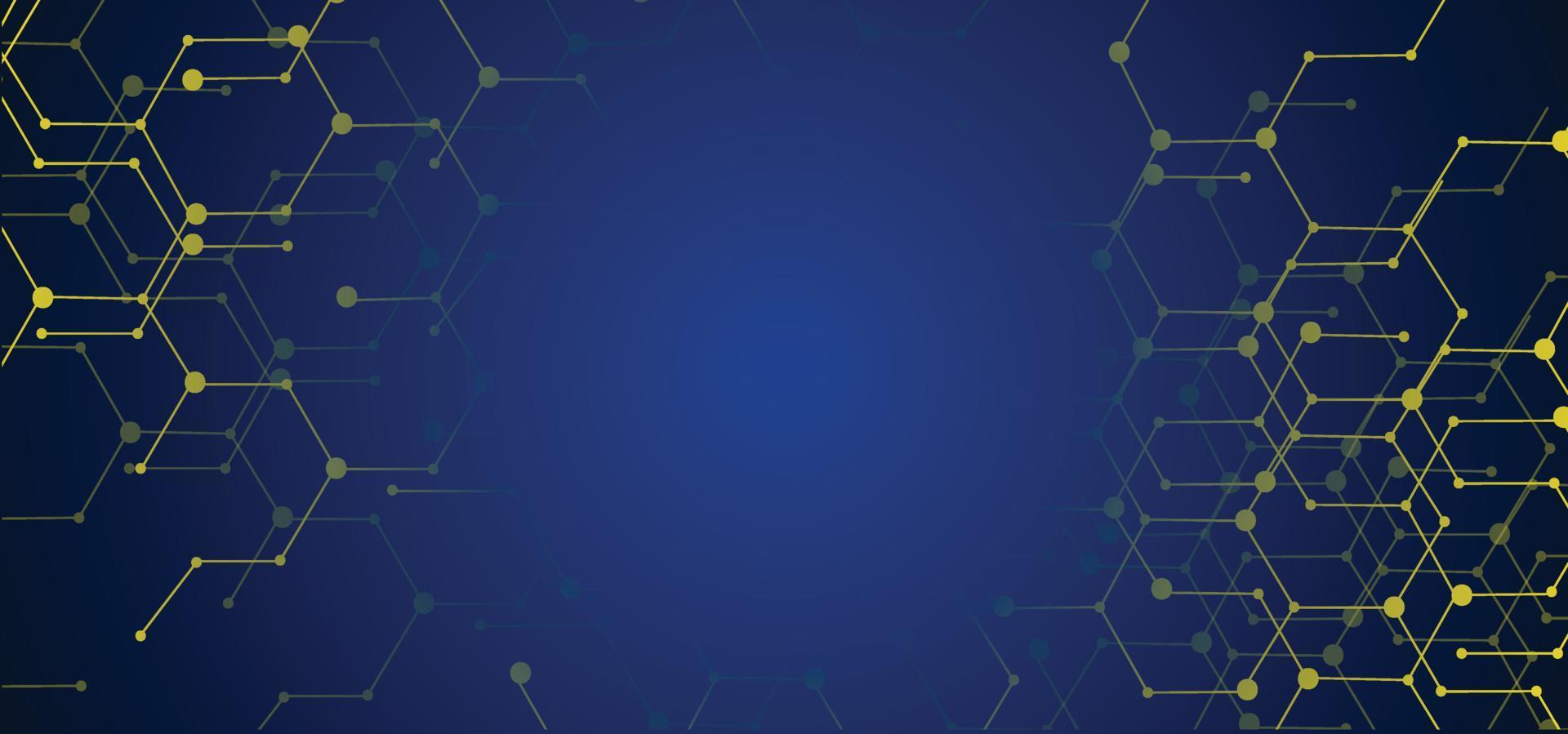 Abstract Lines And Dots Connect Background Abstract Cube Hexagon Shape Background 14292377