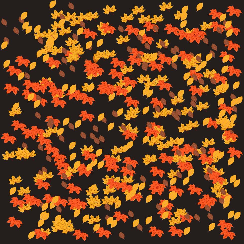 Autumn Leaves Seamless Pattern Season Floral Wallpaper Fall Leaf