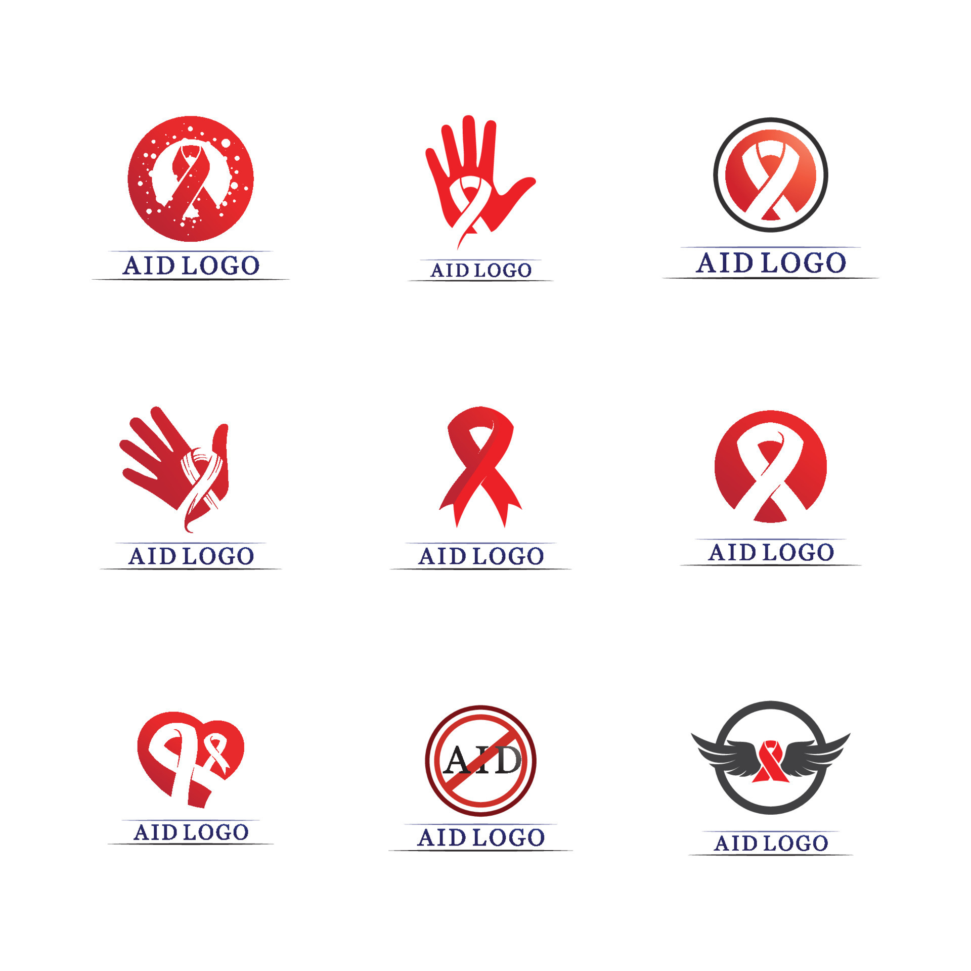 HIV AIDS icon set logo design vector 14292921 Vector Art at Vecteezy HIV AIDS icon set logo design vector 14292921 Vector Art at Vecteezy