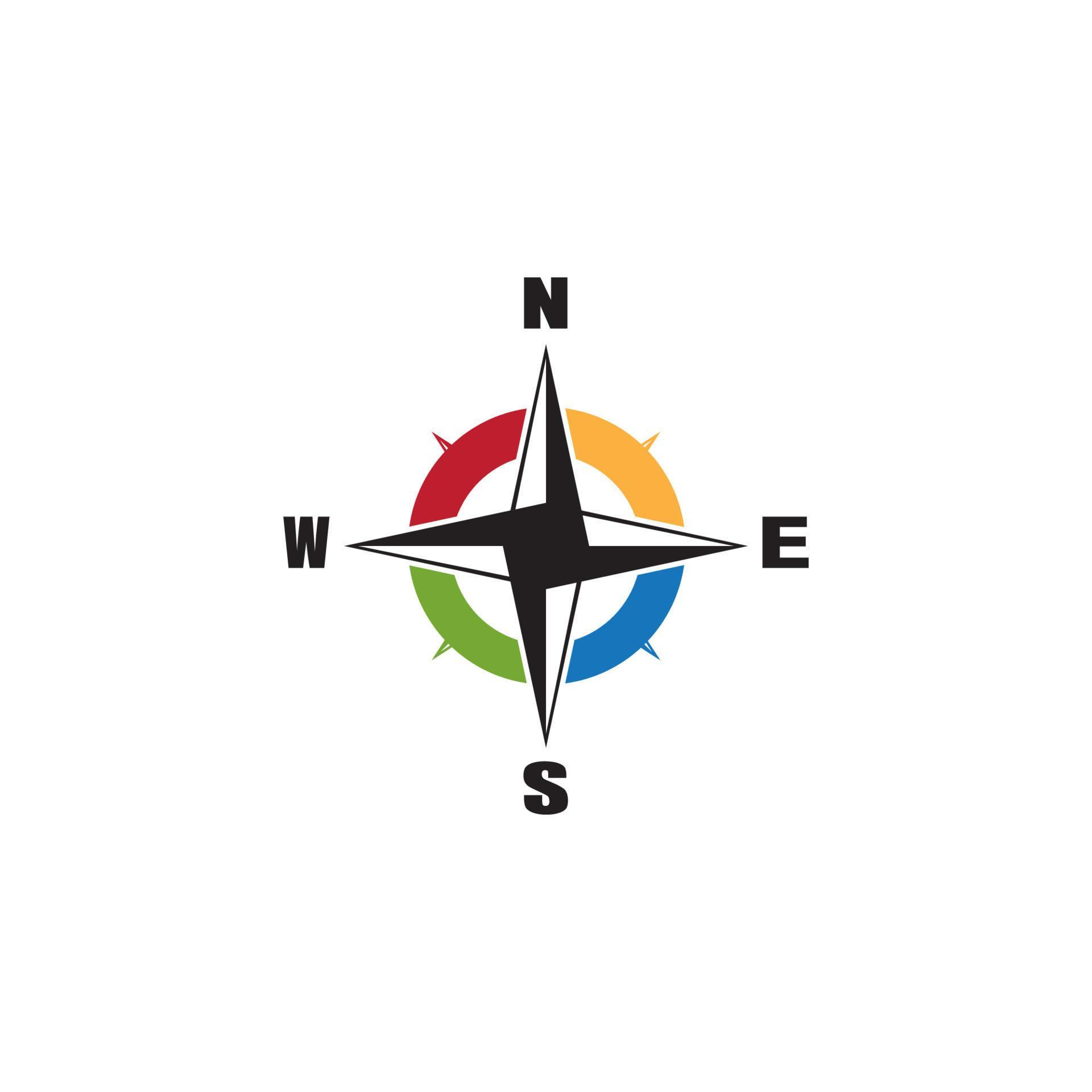 Compass Icon And Symbol Vector Template 14295079 Vector Art At Vecteezy
