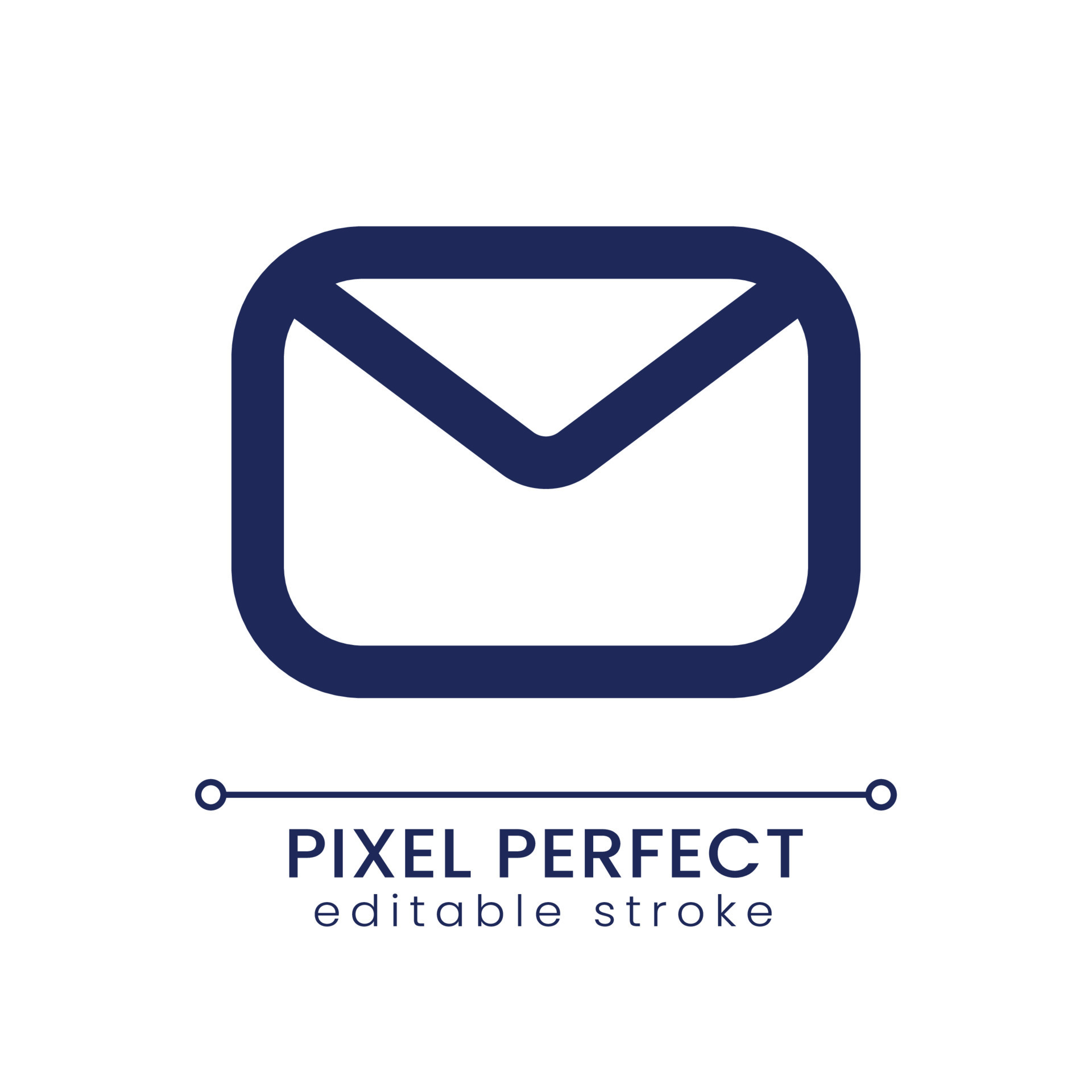 Unread Message Pixel Perfect Linear Ui Icon Closed Envelope Email Communication Gui Ux