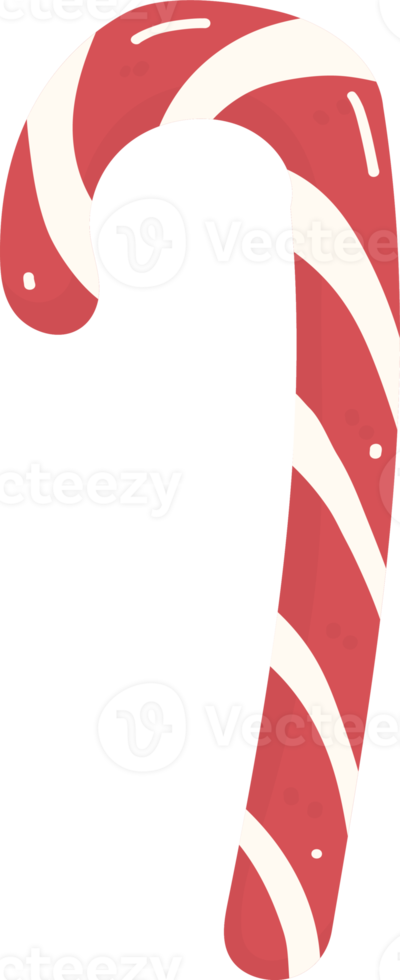 Cute Christmas Candy Cane Decoration Cartoon Doodle Hand Drawing