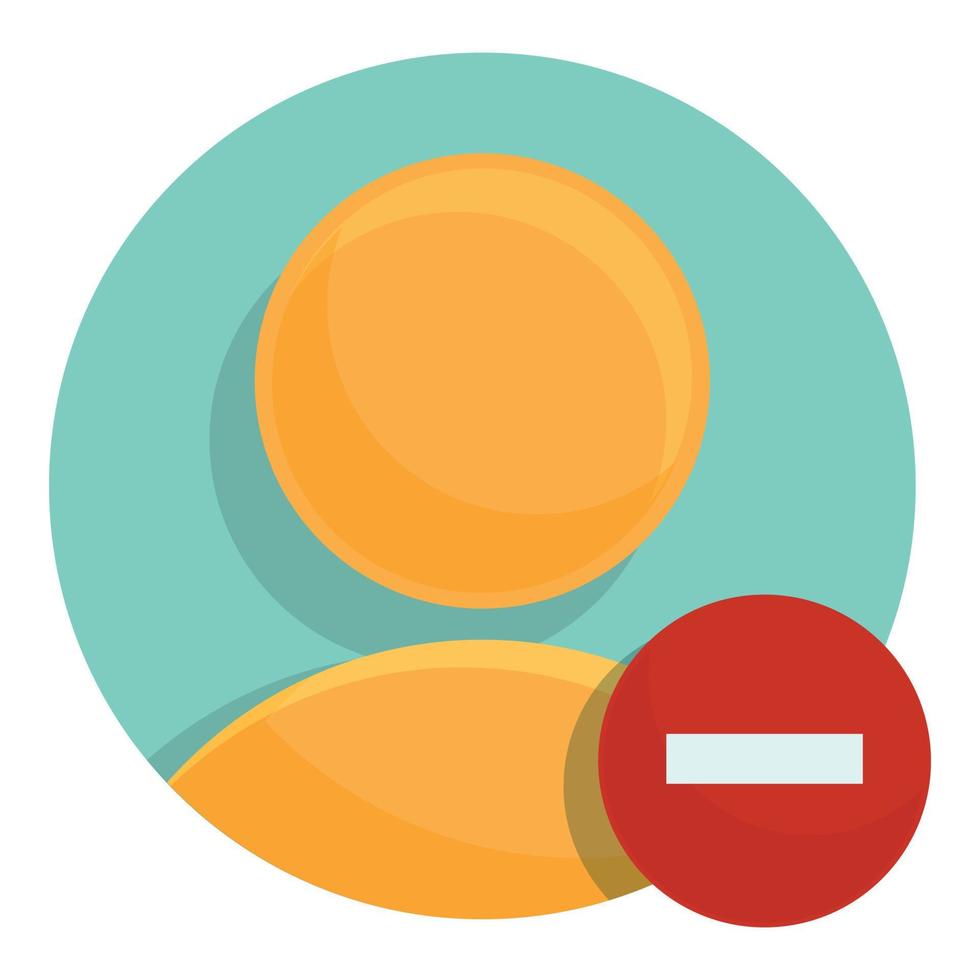 Delete Site User Icon Cartoon Style 14296526 Vector Art At Vecteezy