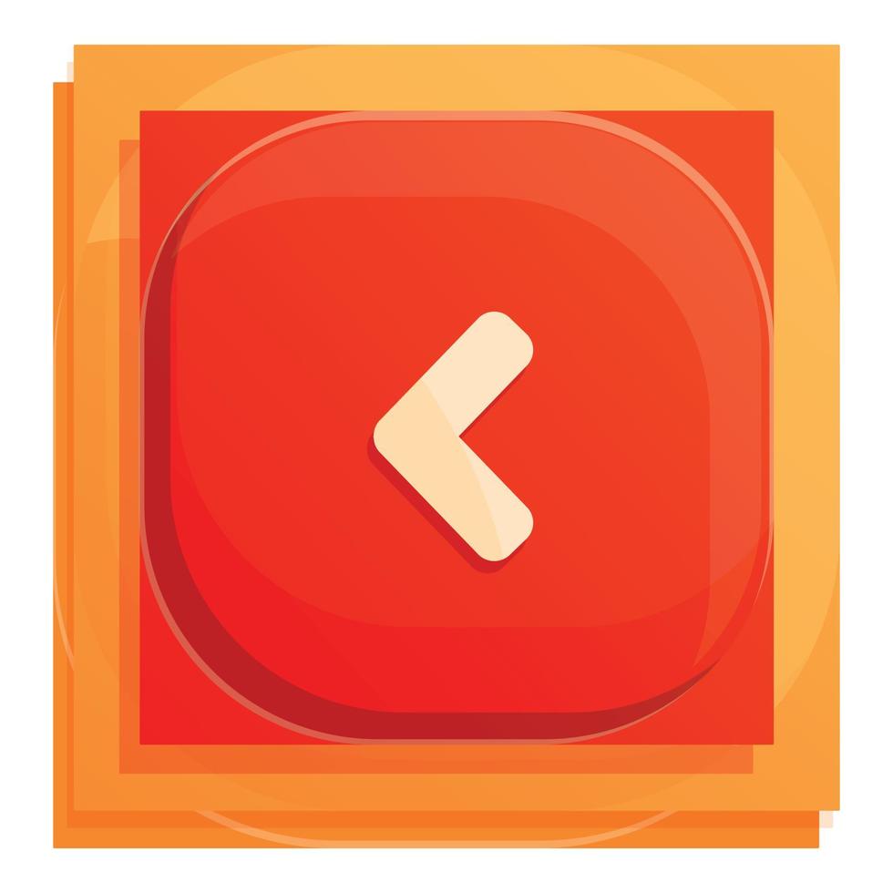 Back interface button icon, cartoon style 14297092 Vector Art at Vecteezy