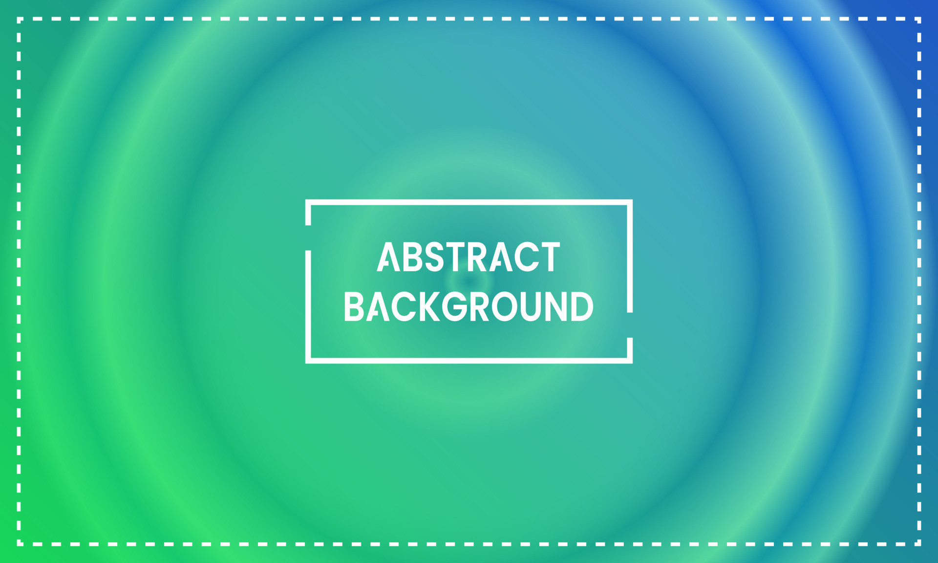 Blue And Green Radial Gradient Abstract Background With Frame Simple Blur Shiny Modern And
