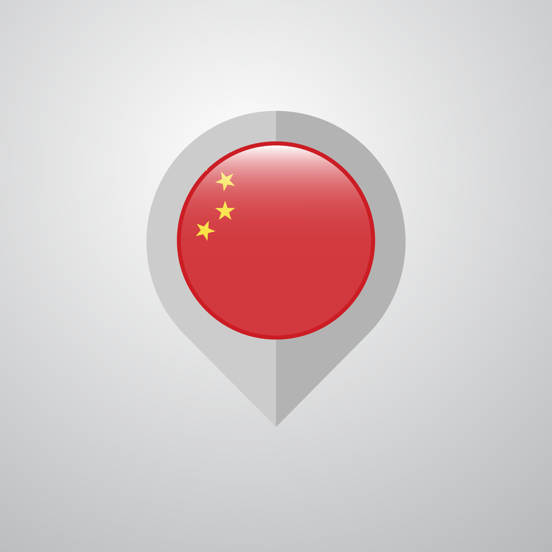 Map Navigation pointer with China flag design vector 14298300 Vector Art at Vecteezy