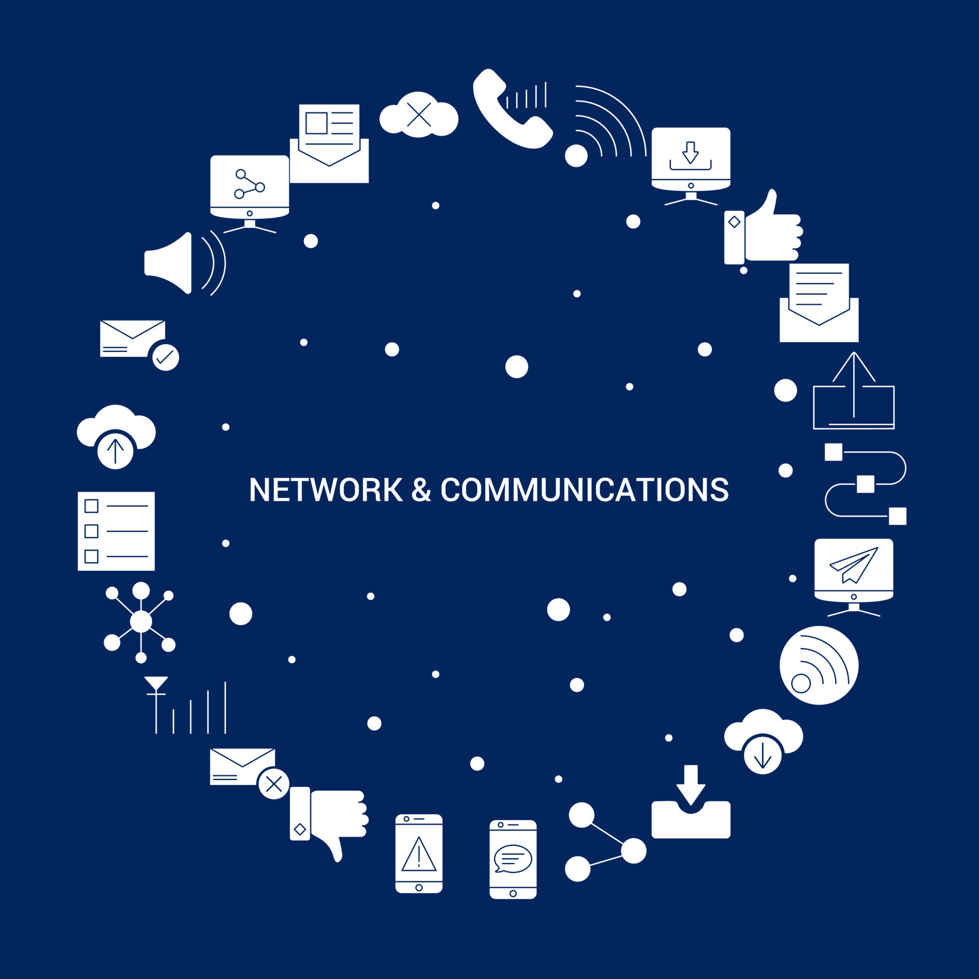 Creative Network And Communication Icon Background 14299044 Vector Art At Vecteezy