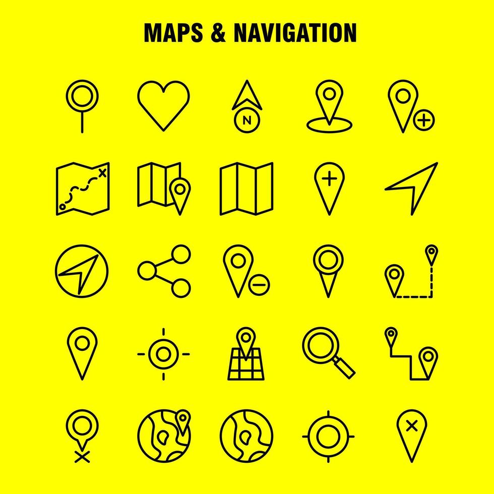 Maps And Navigation Line Icon Pack For Designers And Developers Icons Of Gps Delete Map Maps