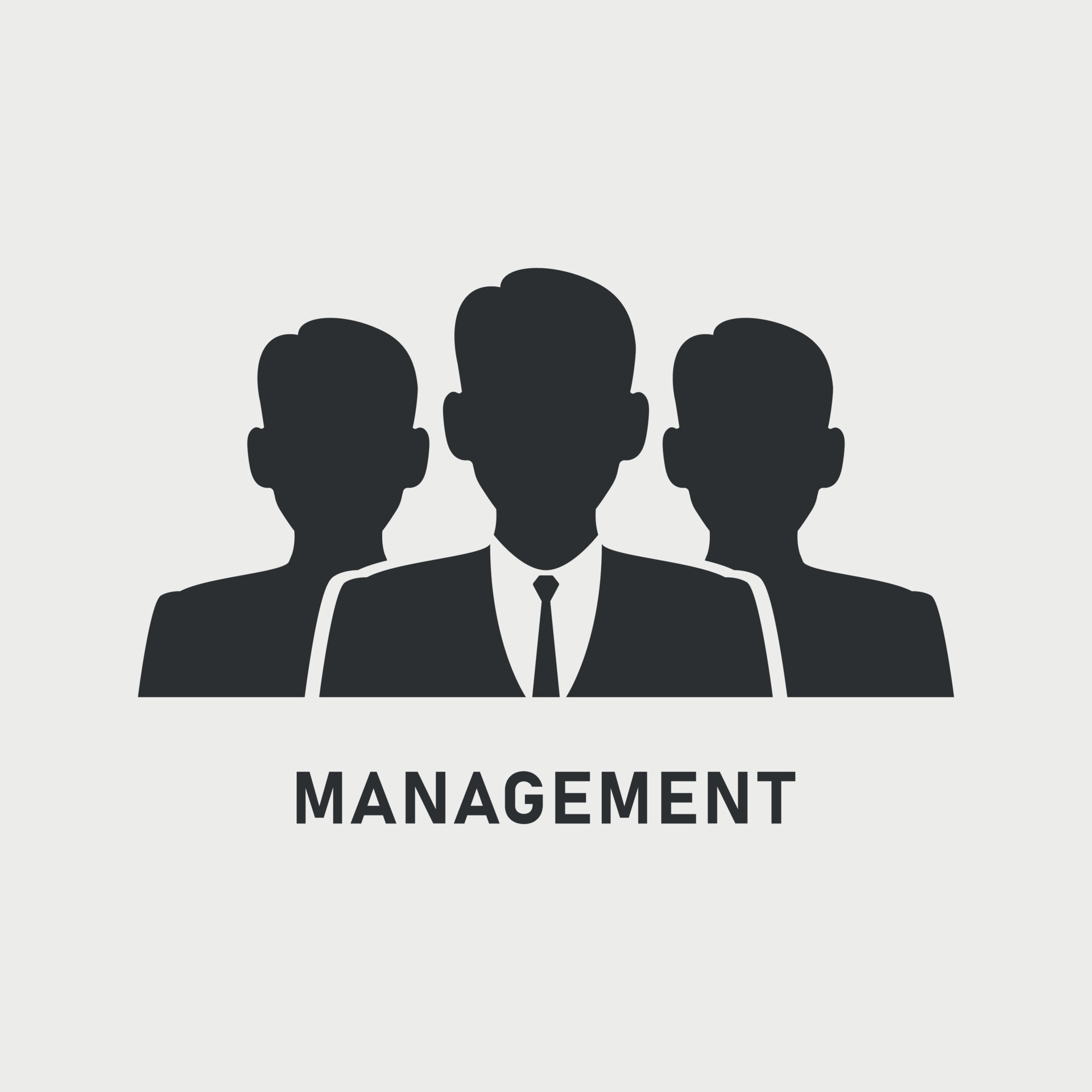 Partnership or leadership concept. Management, group of men icon. Professional team, support ...