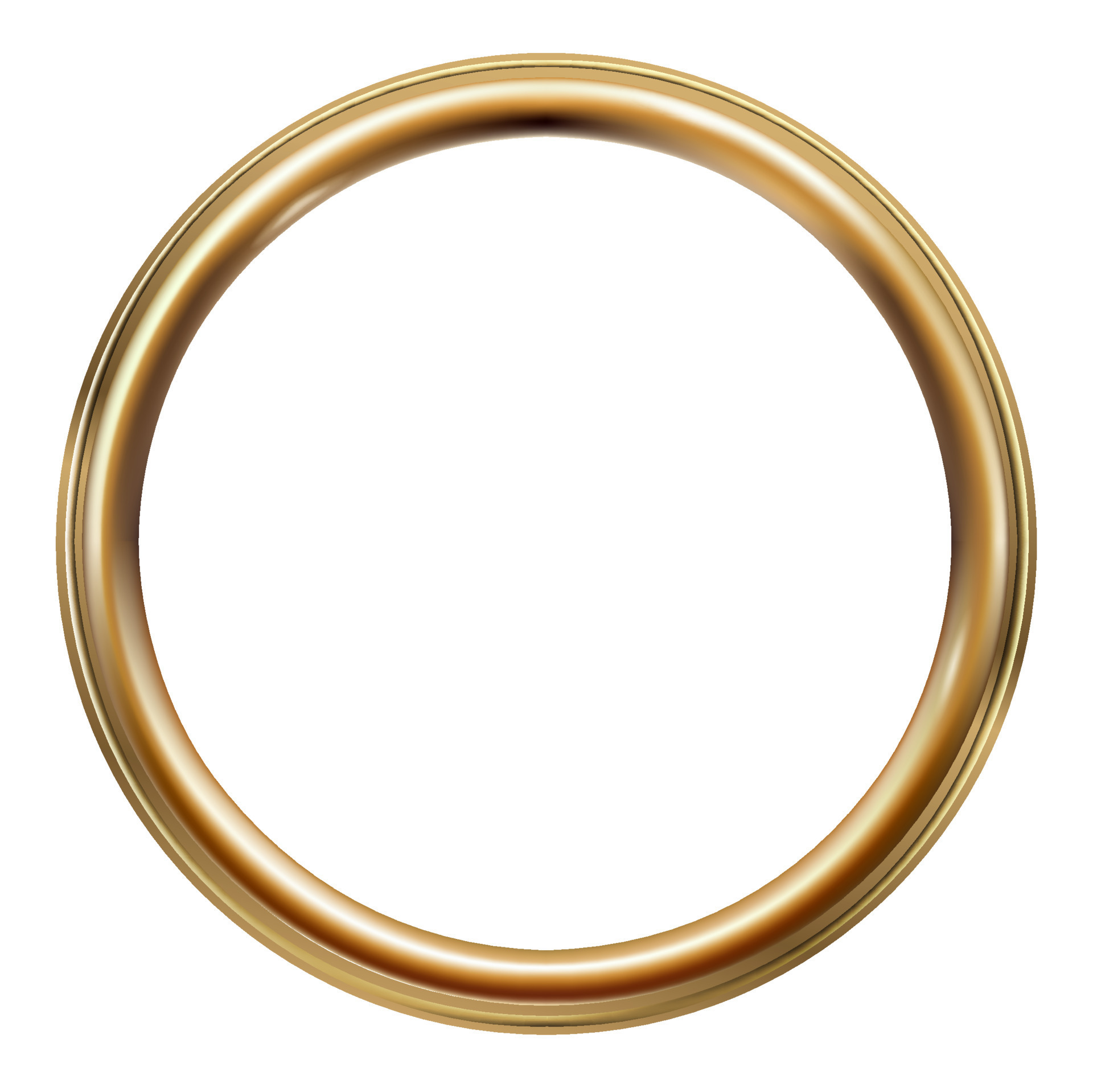 Round classic golden vintage picture frame oval 14300680 Vector Art at ...