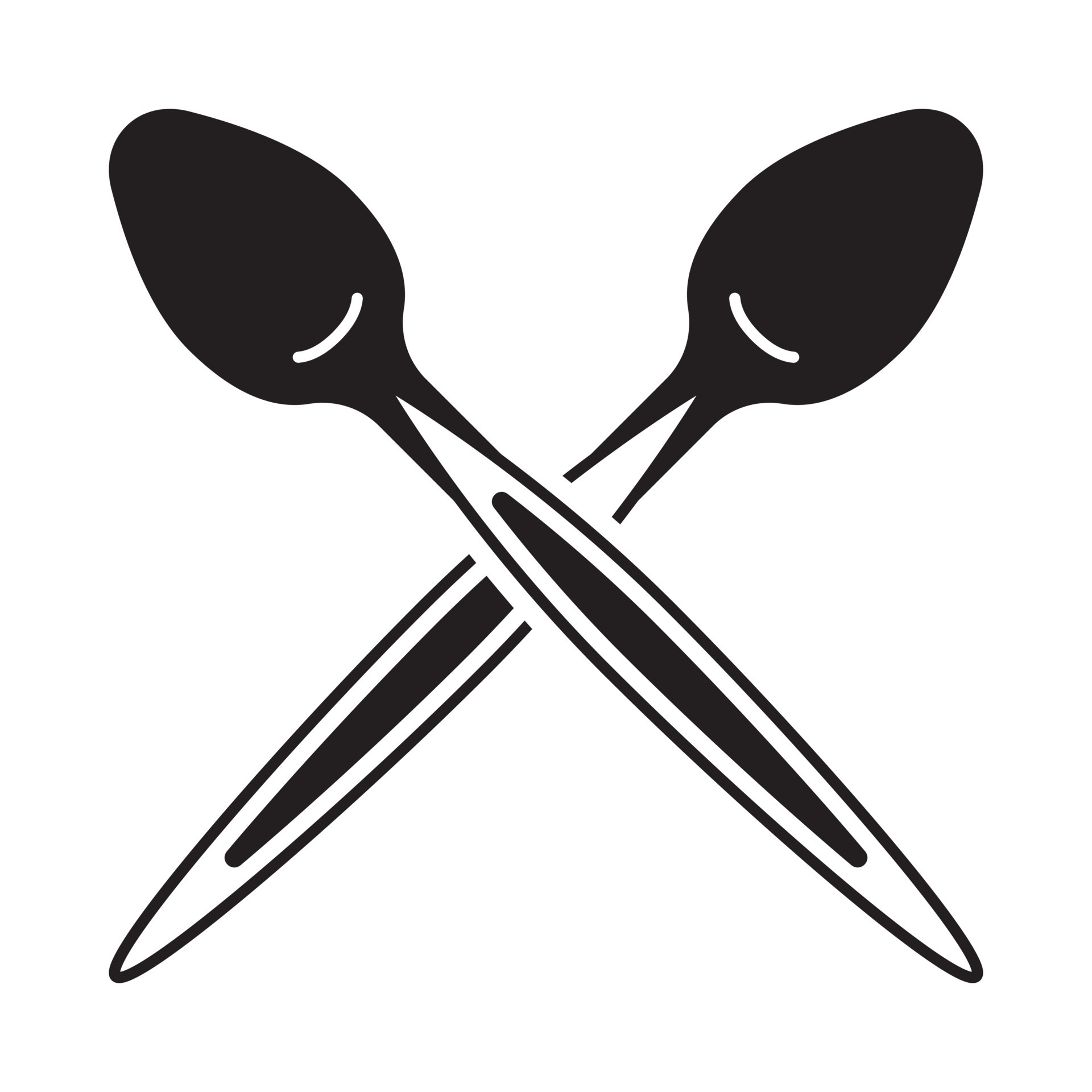 Crossed spoons flat vector icon for apps and website 14302985 Vector ... Crossed spoons flat vector icon for apps and website 14302985 Vector ...