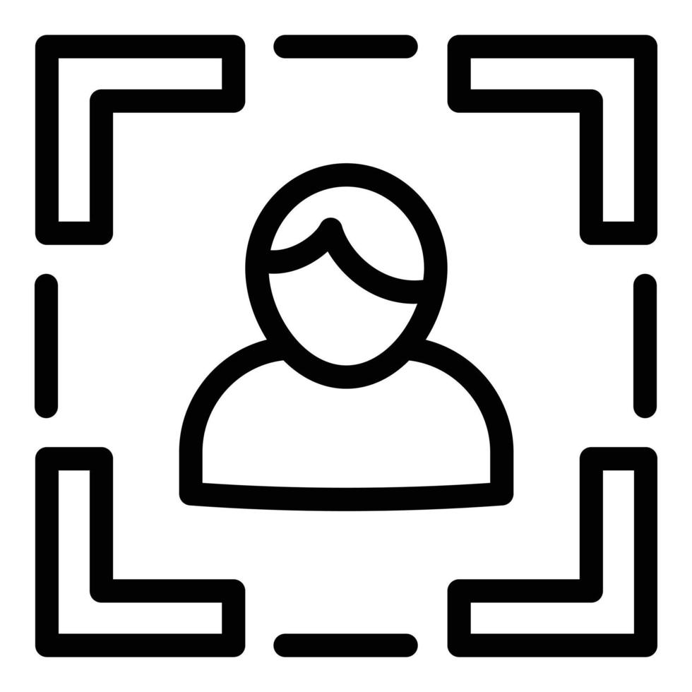 Camera autofocus icon, outline style 14305162 Vector Art at Vecteezy