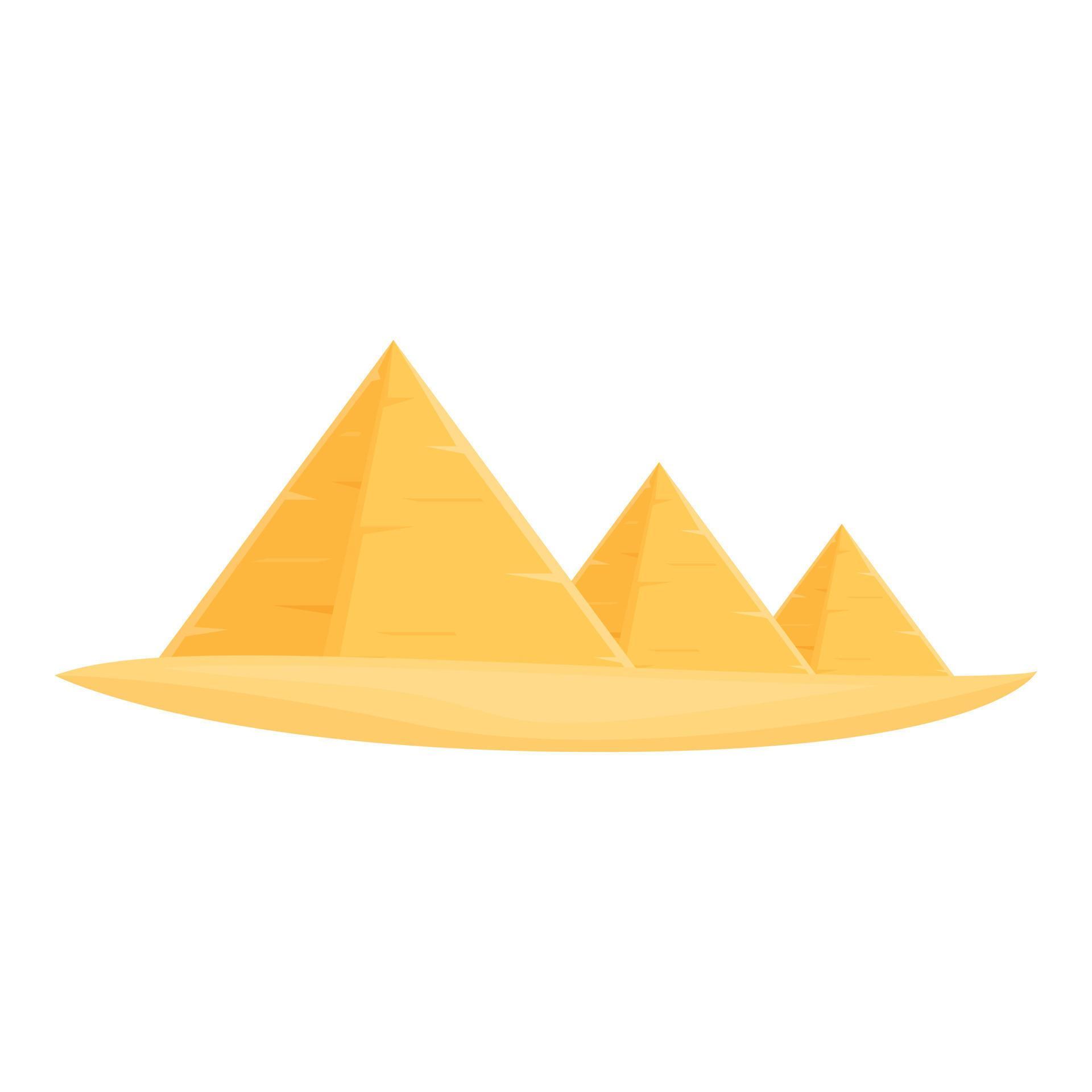 Ancient pyramids icon cartoon vector. Egypt pyramid 14307301 Vector Art ...