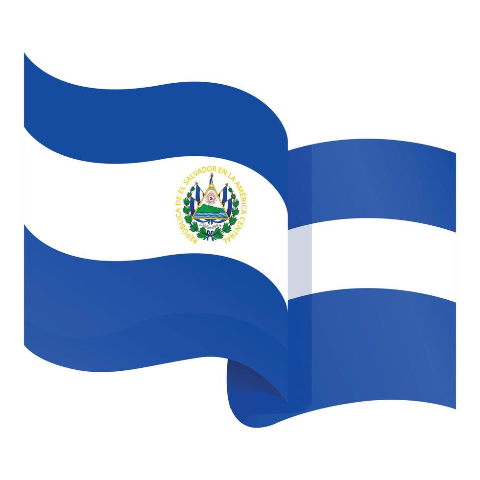 Vector De Dibujos Animados De Icono De Borde De El Salvador Dia De La Independencia 14308710