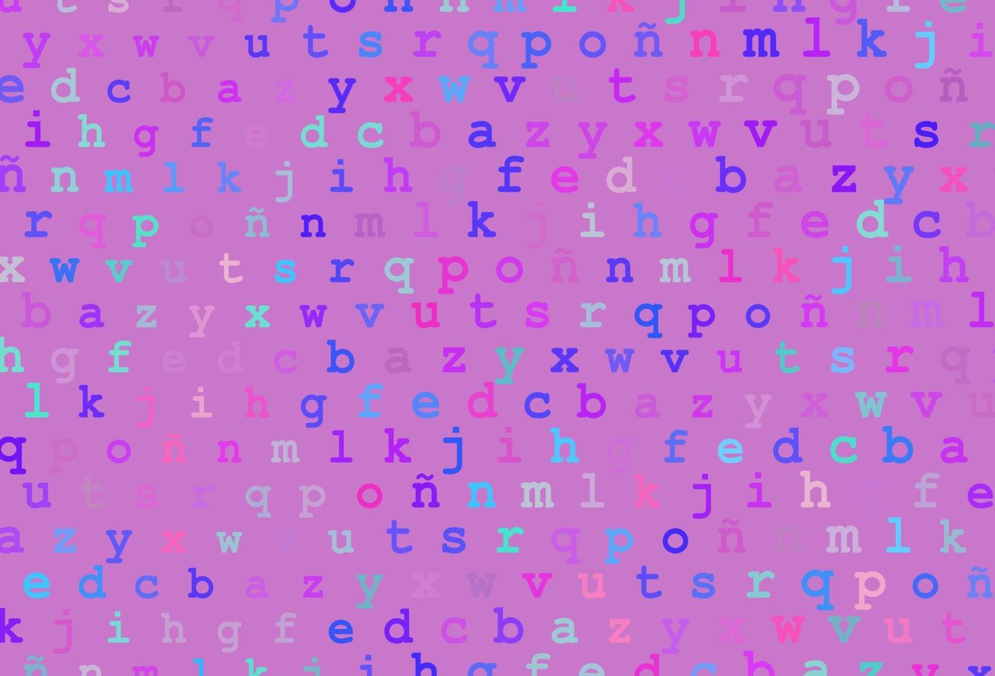 Plantilla De Vector De Color Rosa Claro Azul Con Letras Aisladas 14309637 Vector En Vecteezy