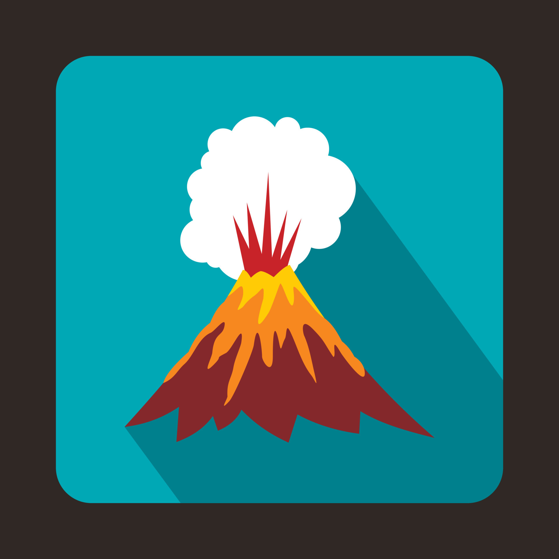 Volcano erupting icon, flat style 14312507 Vector Art at Vecteezy Volcano erupting icon, flat style 14312507 Vector Art at Vecteezy