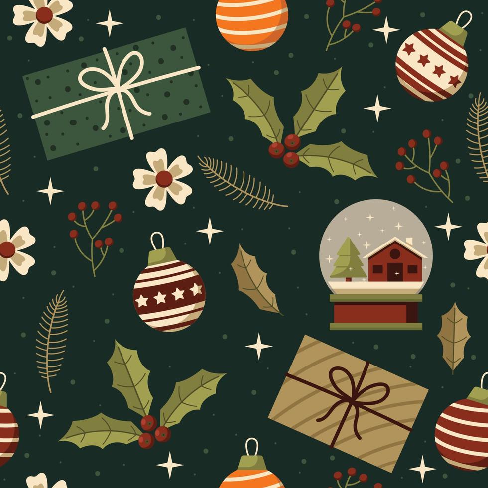 Christmas Elements Seamless Pattern Background 14314087 Vector Art at ... Christmas Elements Seamless Pattern Background 14314087 Vector Art at ...