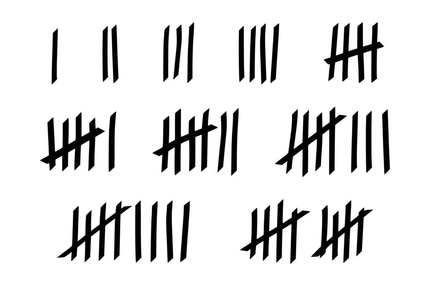 Tally marks to count days in prison. Tally marks for math lessons ...