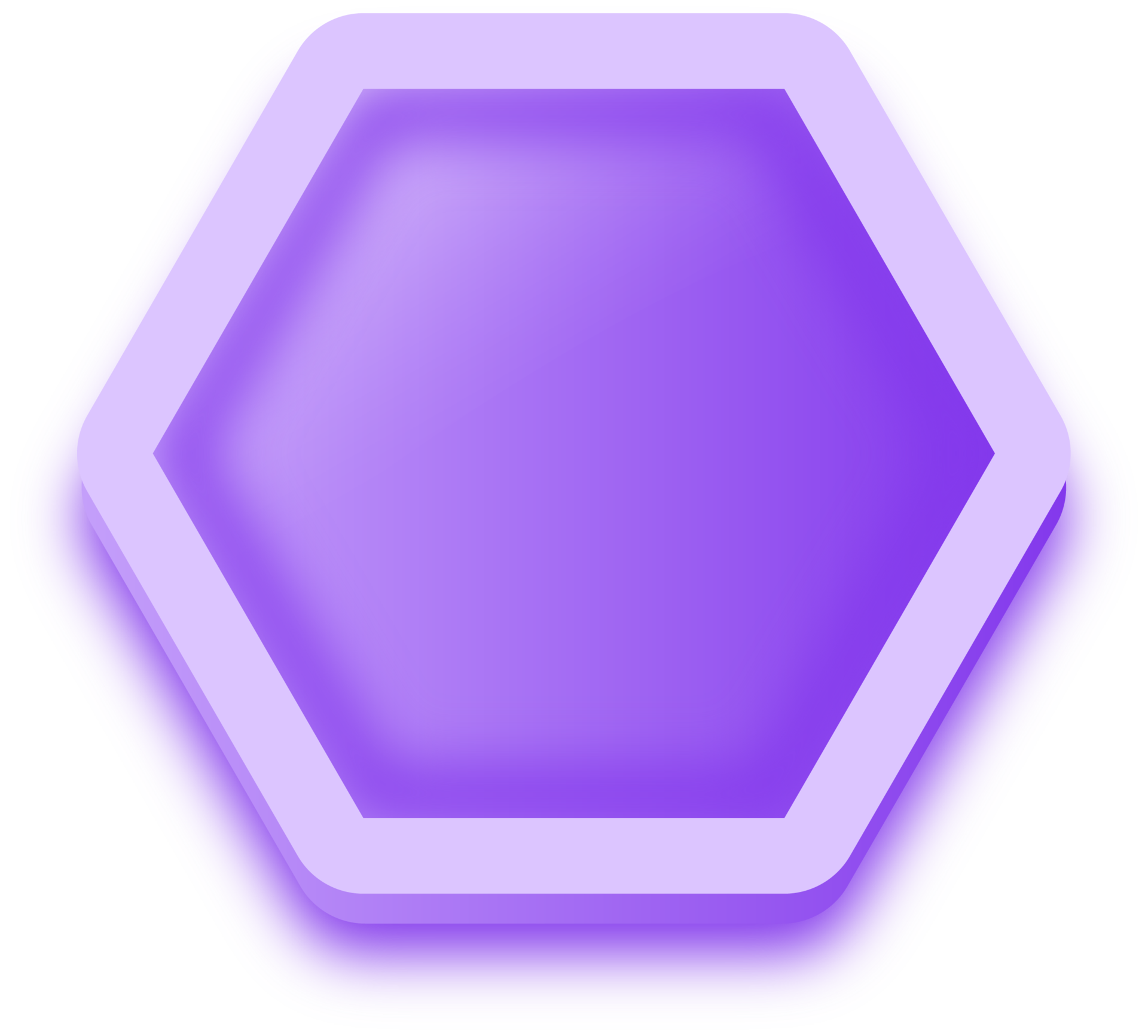 Polygon Shape Buttons In Purple Colors User Interface Element