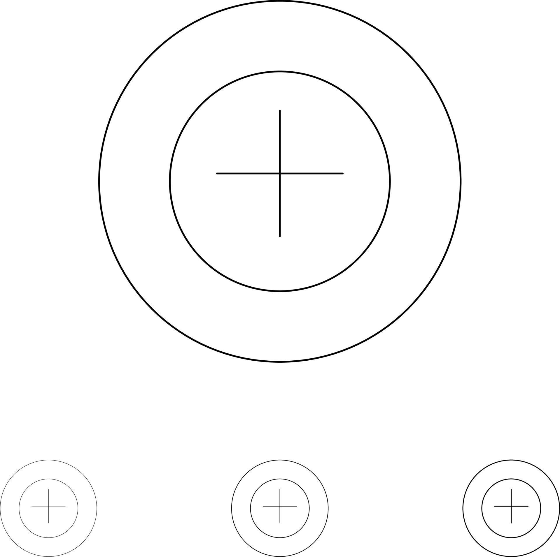 Add More Plus Bold And Thin Black Line Icon Set 14330096 Vector Art At