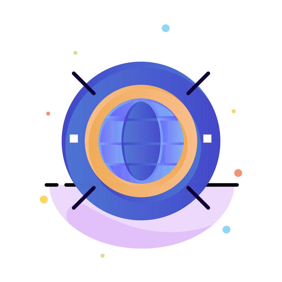 Internet Web World Computing Abstract Flat Color Icon Template 14330287 Vector Art At Vecteezy
