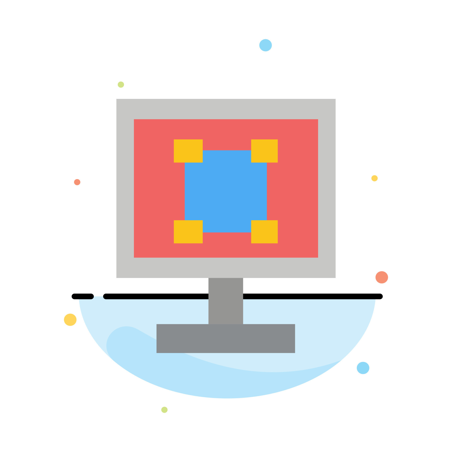 Crop Graphics Design Program Application Abstract Flat Color Icon