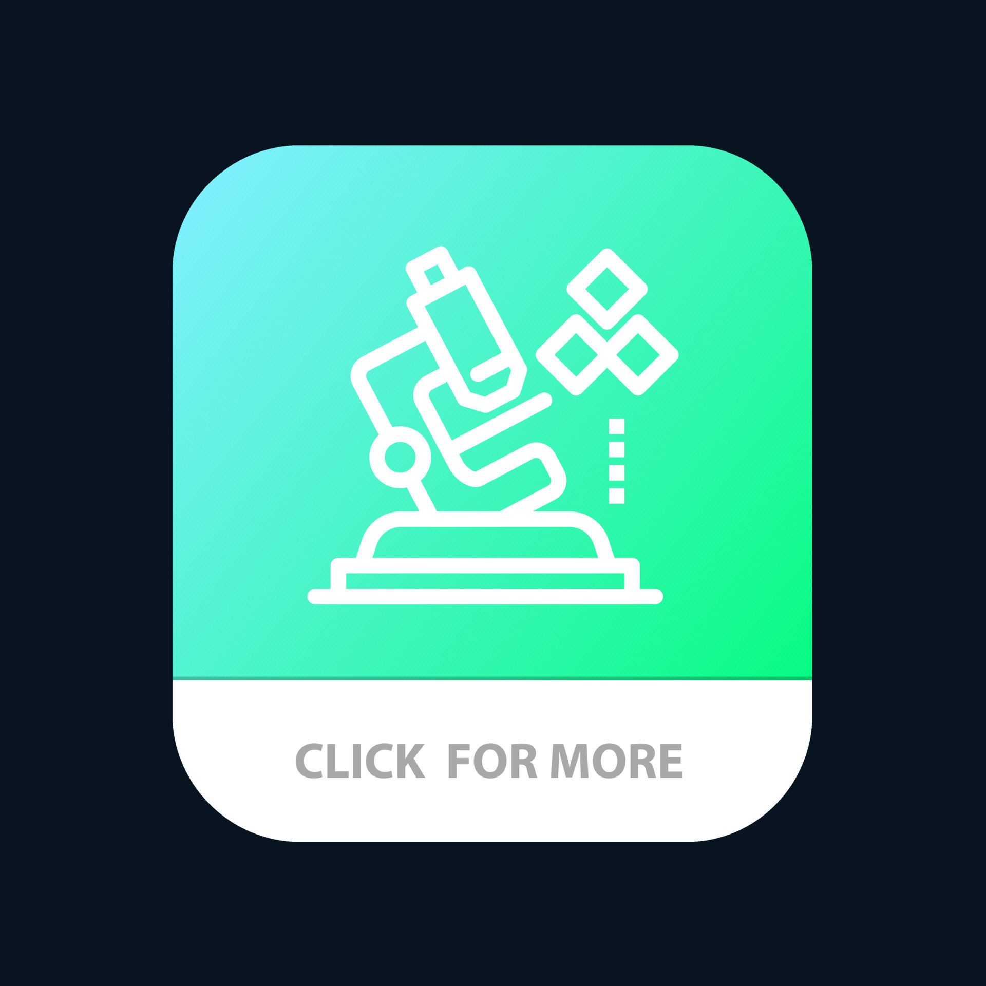 Microscope Science Lab Medical Mobile App Button Android And Ios Line Version 14330772 Vector