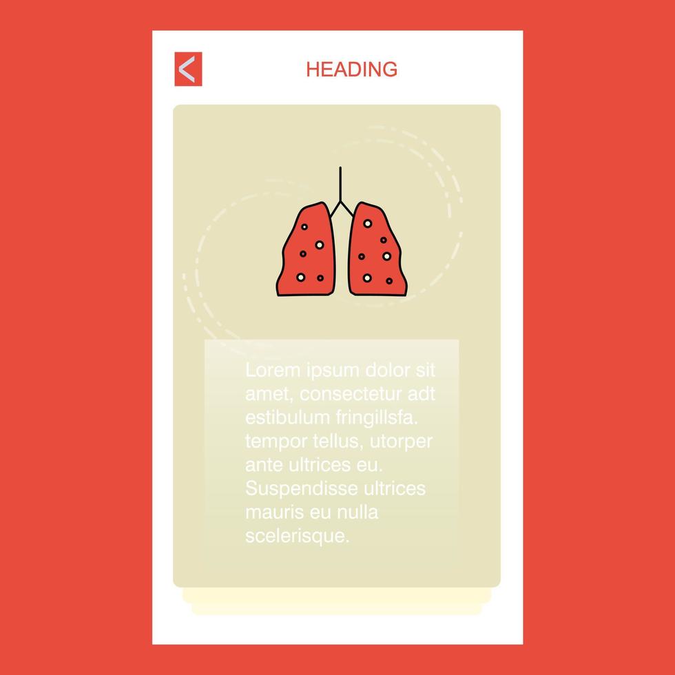 Lungs mobile vertical banner design design Vector 14331098 Vector Art ... Lungs mobile vertical banner design design Vector 14331098 Vector Art ...