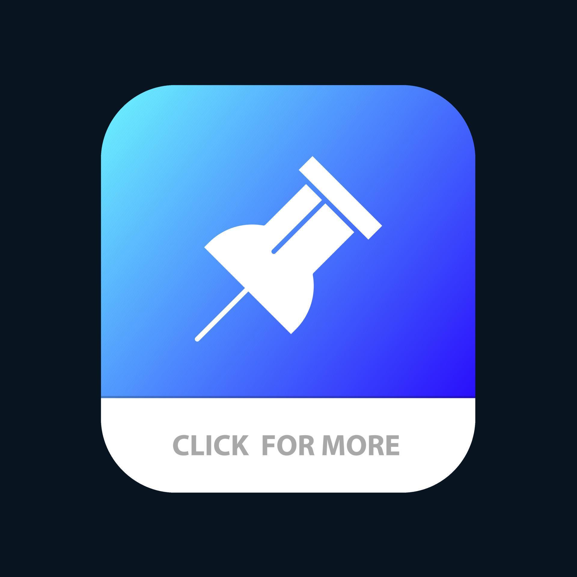 Paper Pin Reminder Mobile App Button Android and IOS Glyph Version 14333027 Vector Art at Vecteezy