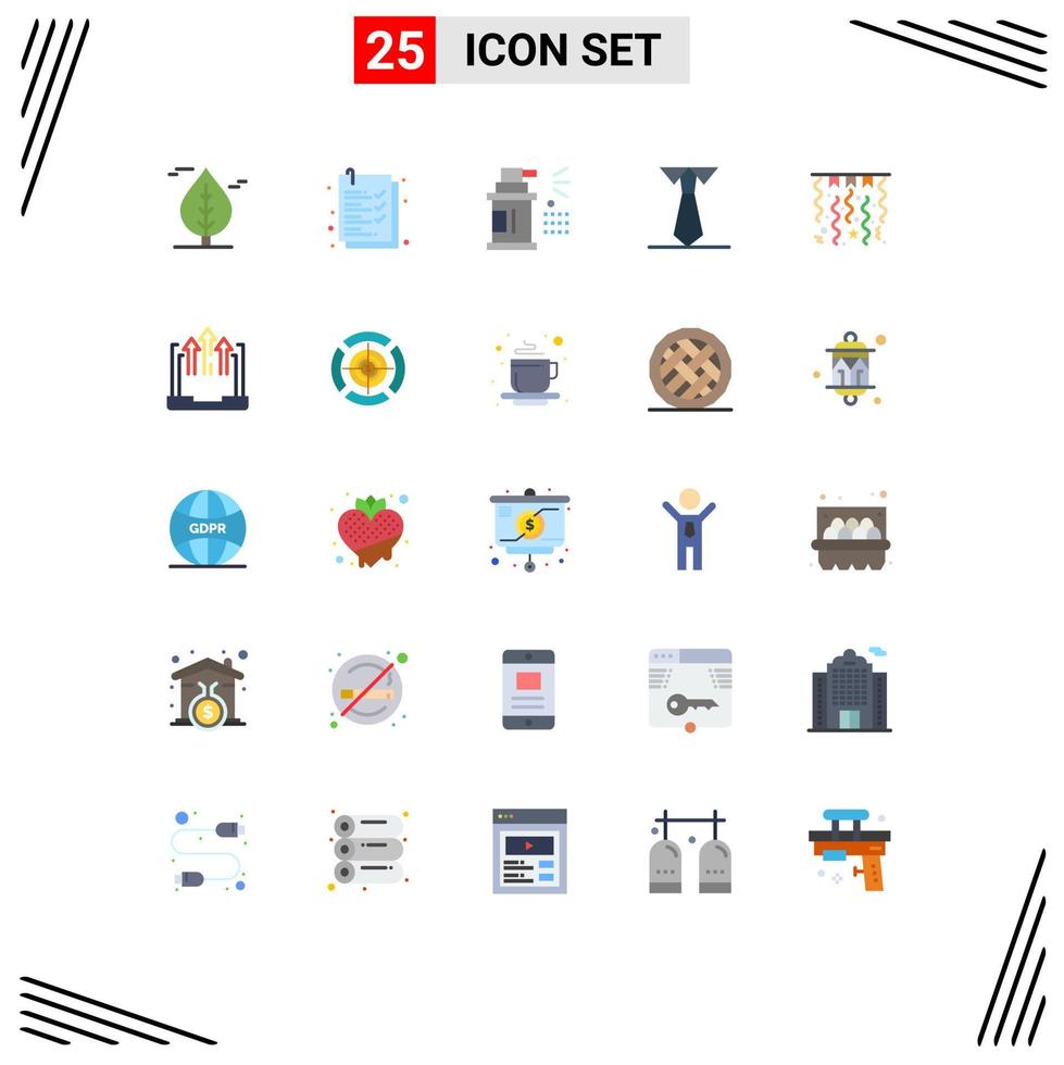 Stock Vector Icon Pack of 25 Line Signs and Symbols for business winter ...