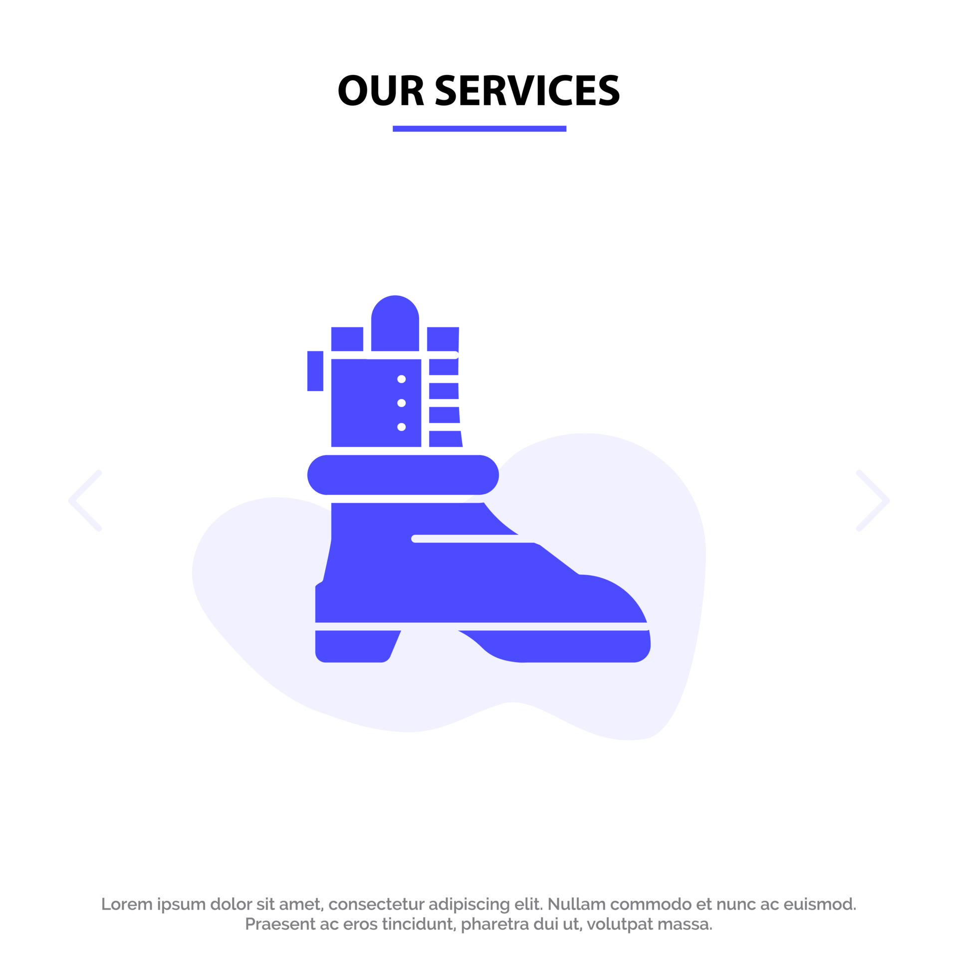 Our Services Shoes Boot American Solid Glyph Icon Web Card Template our-services-shoes-boot-american-solid-glyph-icon-web-card-template