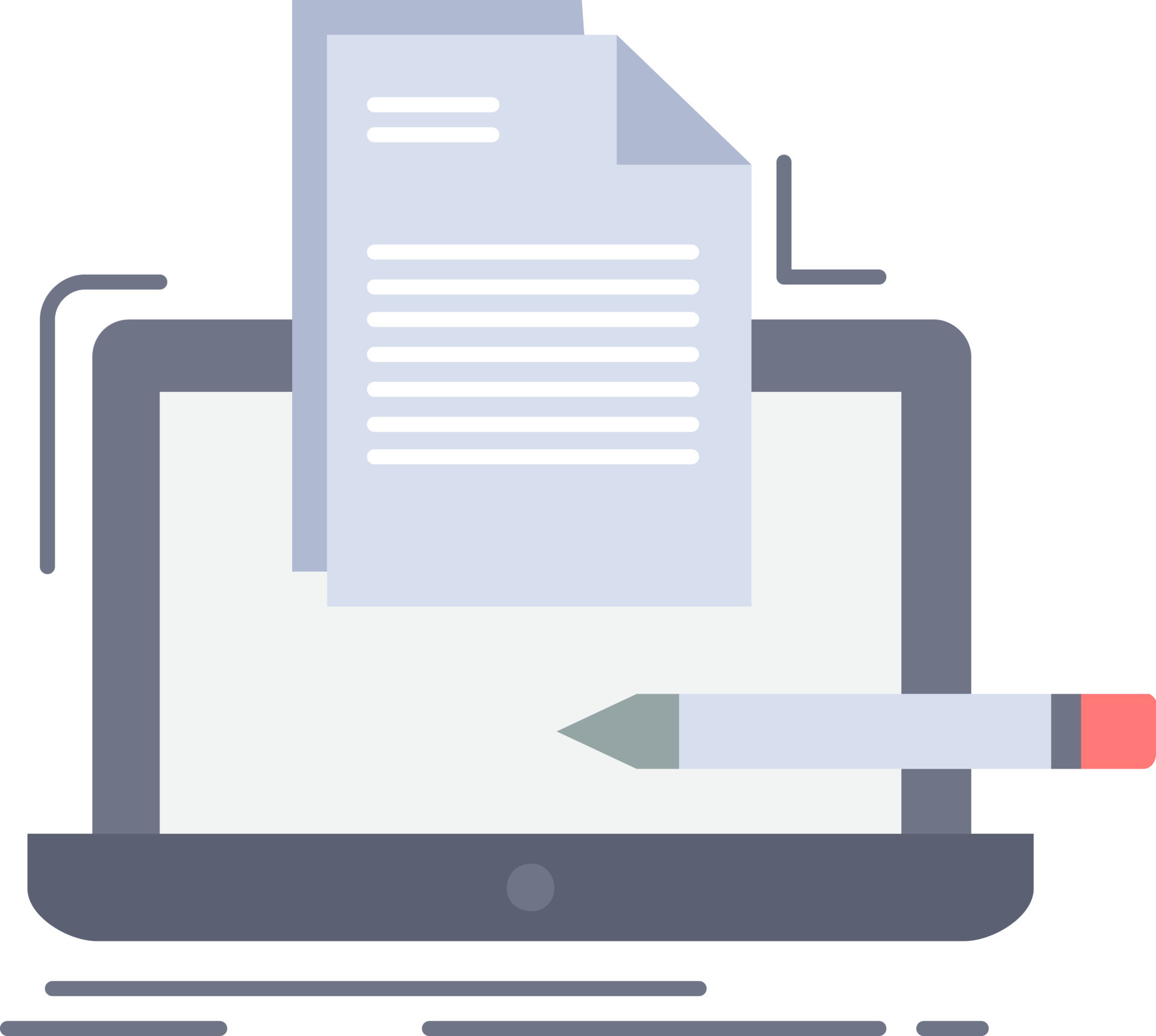 Coder Coding Computer List Paper Flat Color Icon Vector 14334946 Vector Art At Vecteezy