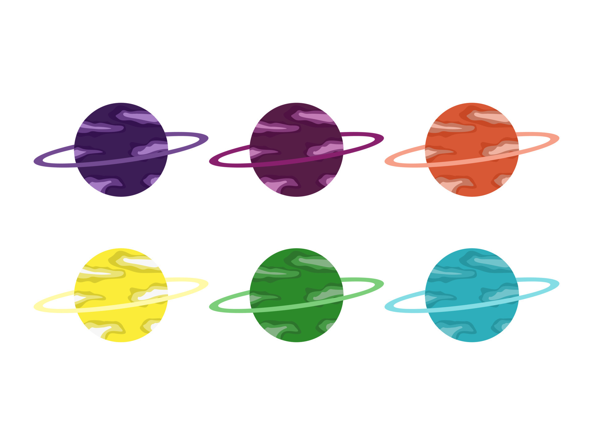 Simple planet graphic design is perfect for complementing space themed ...