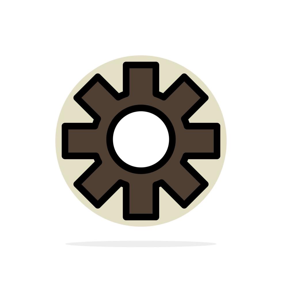Setting Cog Gear Abstract Circle Background Flat Color Icon 14338481 Vector Art At Vecteezy