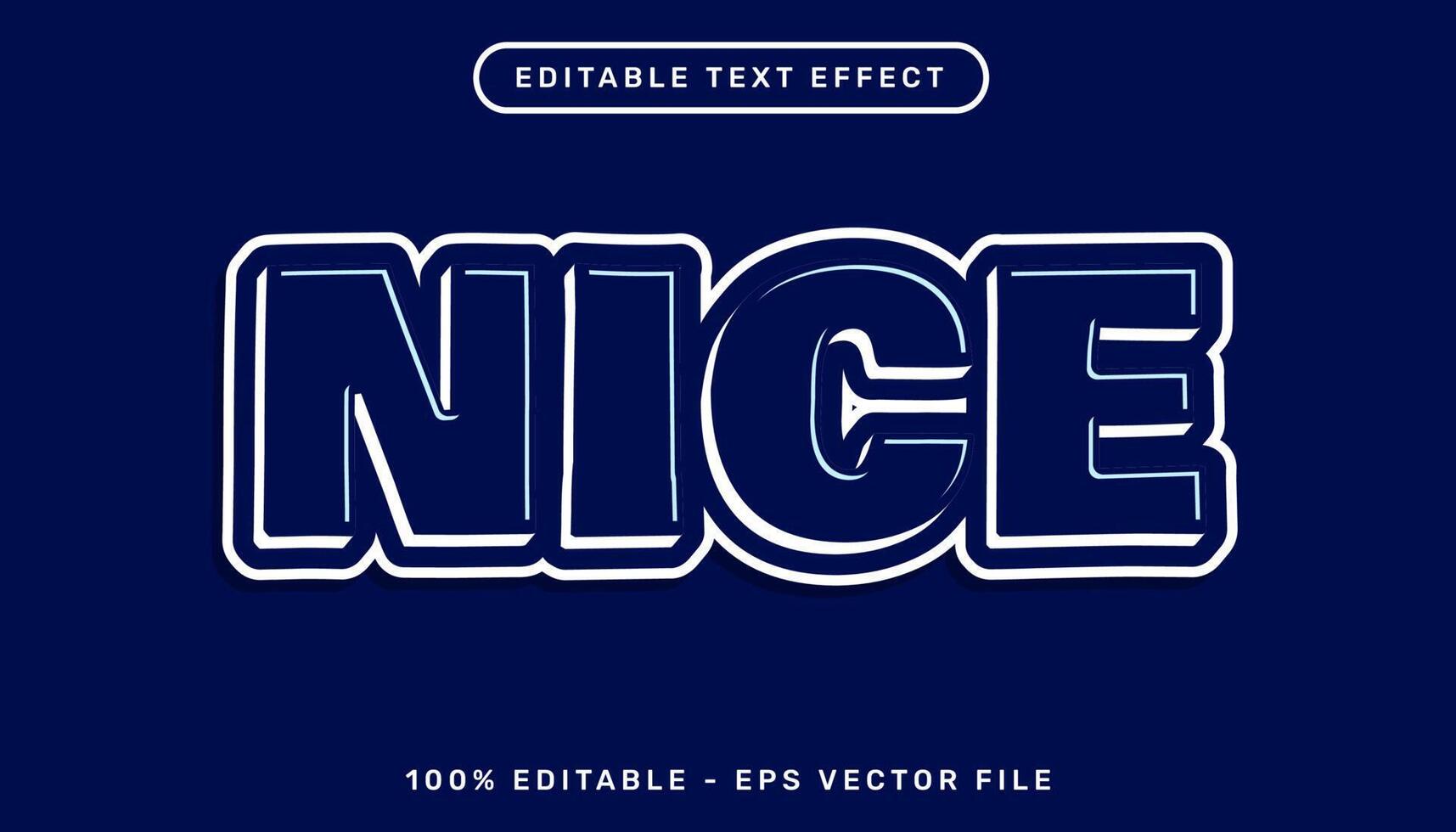 nice 3d text effect and editable text effect 14338953 Vector Art at ...