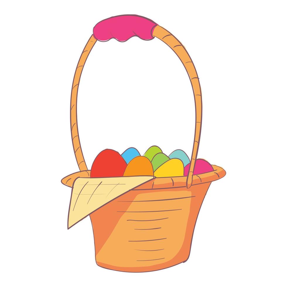 Easter basket icon, cartoon and flat style 14339964 Vector Art at Vecteezy Easter basket icon, cartoon and flat style 14339964 Vector Art at Vecteezy