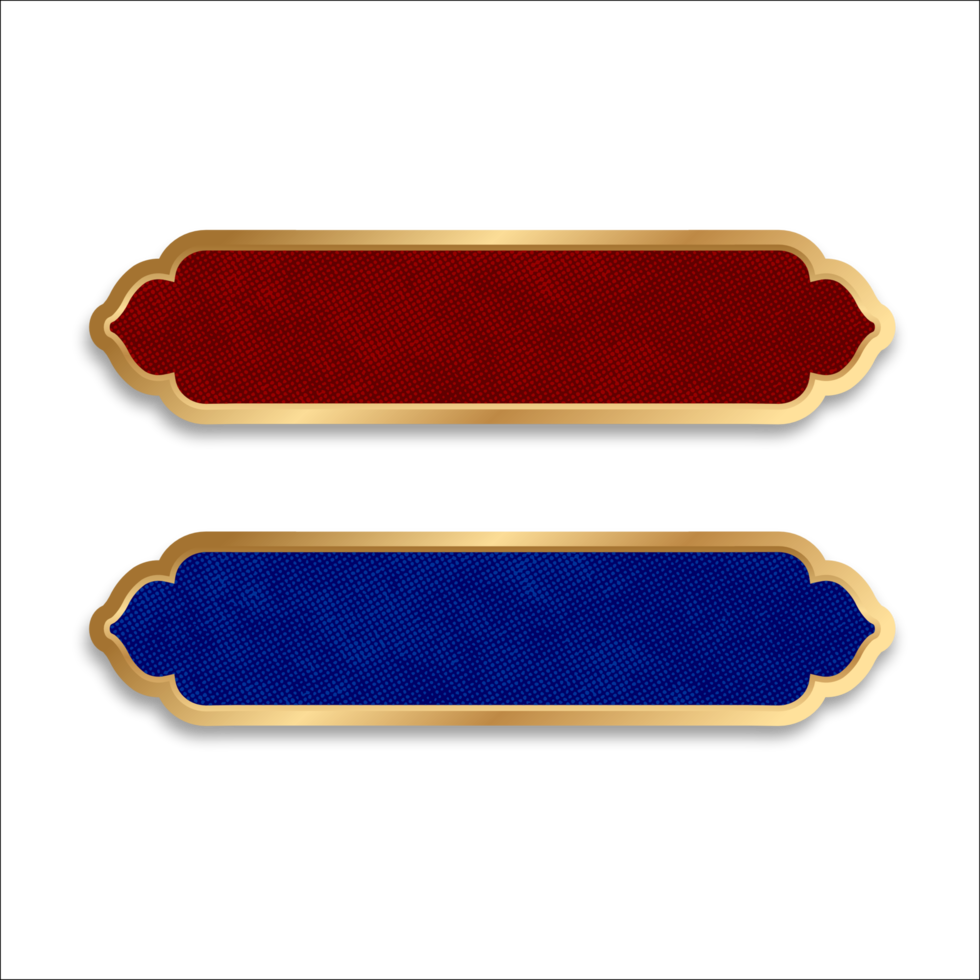 conjunto de banner islâmico árabe vermelho e azul quadro de título de ... conjunto de banner islâmico árabe vermelho e azul quadro de título de ...