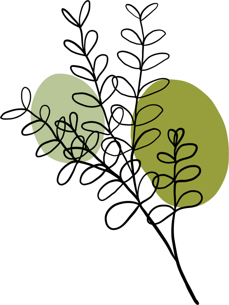 Simplicity Floral Freehand Continuous Line Drawing 14341788 Png