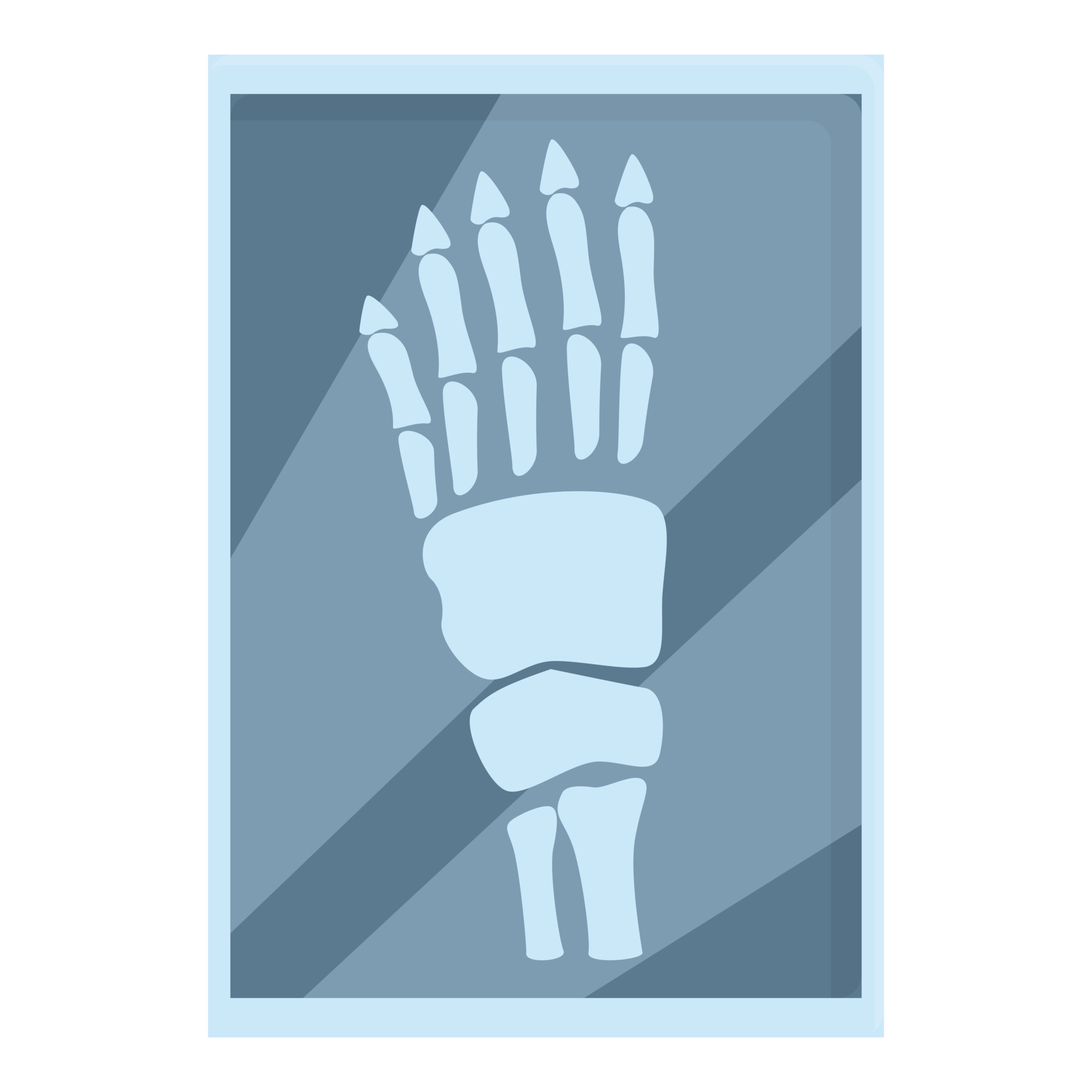 Xray hand scan icon cartoon vector. Bone test 14342377 Vector Art at ...