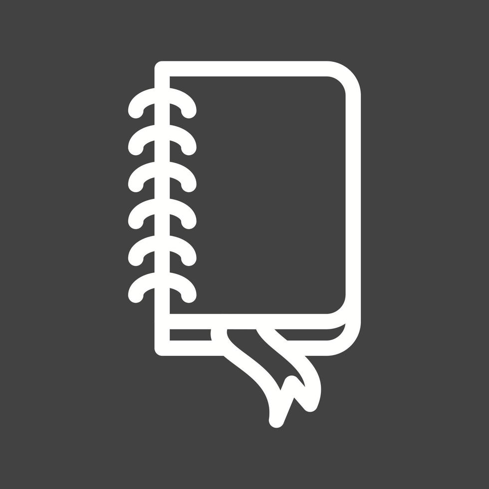 Notebook Line Inverted Icon 14343525 Vector Art at Vecteezy