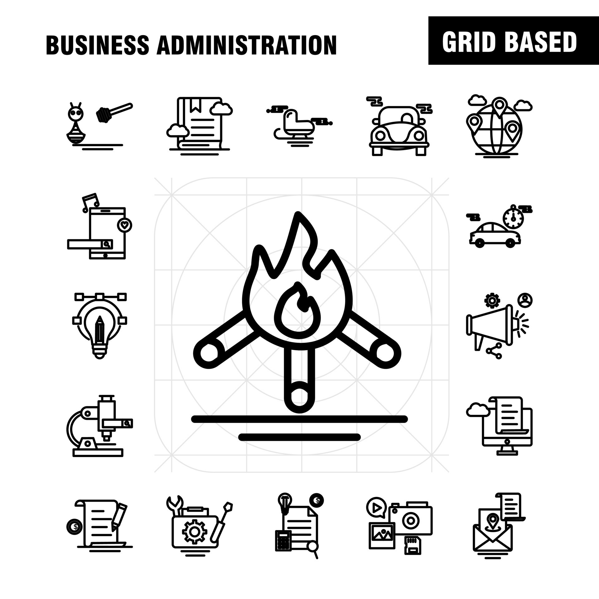 Business Concepts Line Icons Set For Infographics Mobile Uxui Kit And