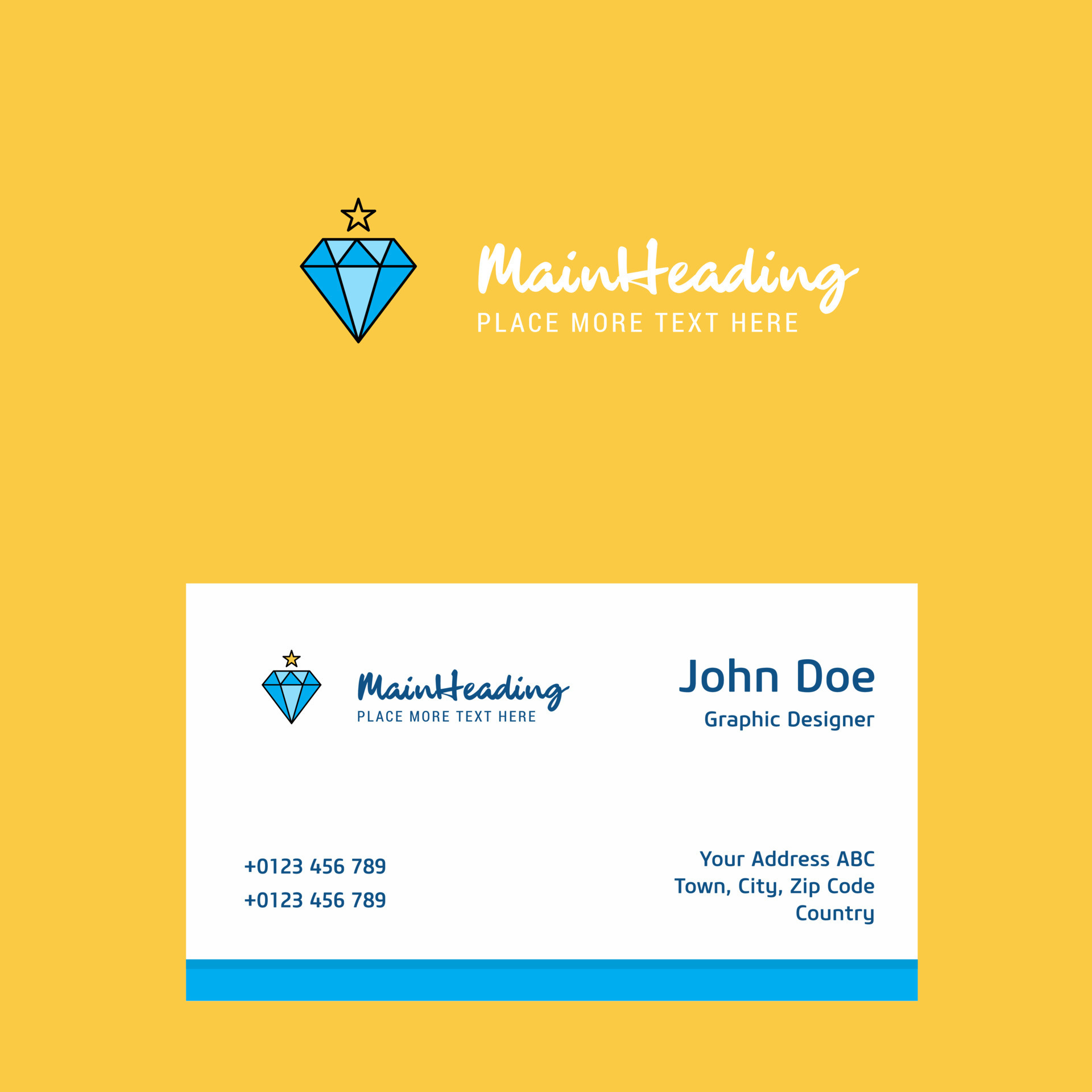 Diamond Logo Design With Business Card Template Elegant Corporate diamond-logo-design-with-business-card-template-elegant-corporate