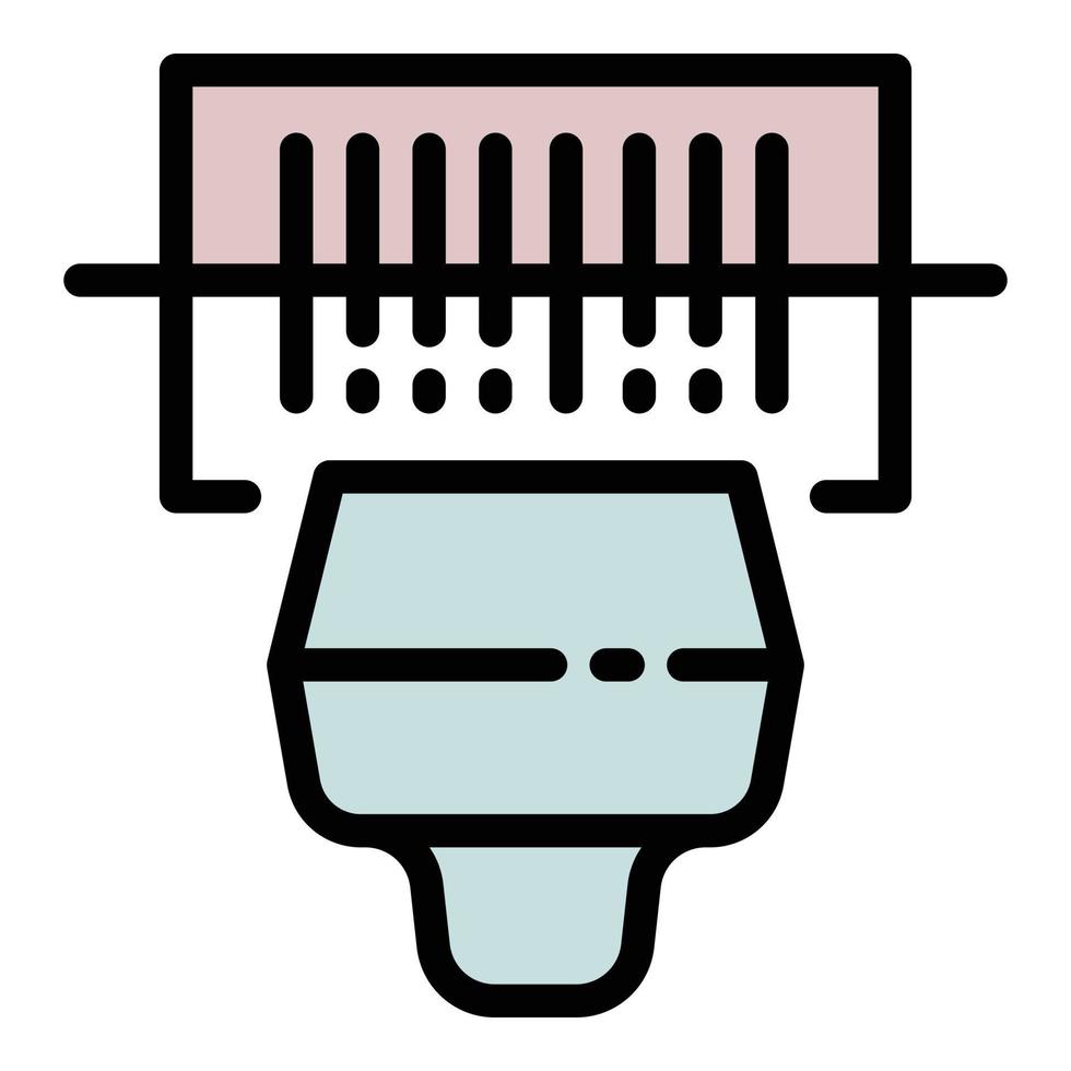 Barcode Scanner Icon Outline Vector Mobile Code 14347595 Vector Art At