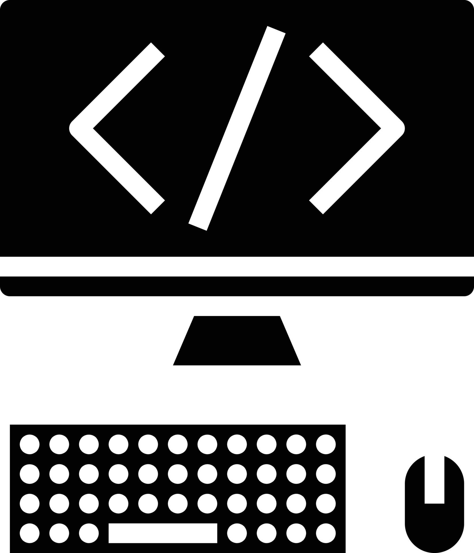 coding computer keyboard mouse creative - solid icon 14348864 Vector ...