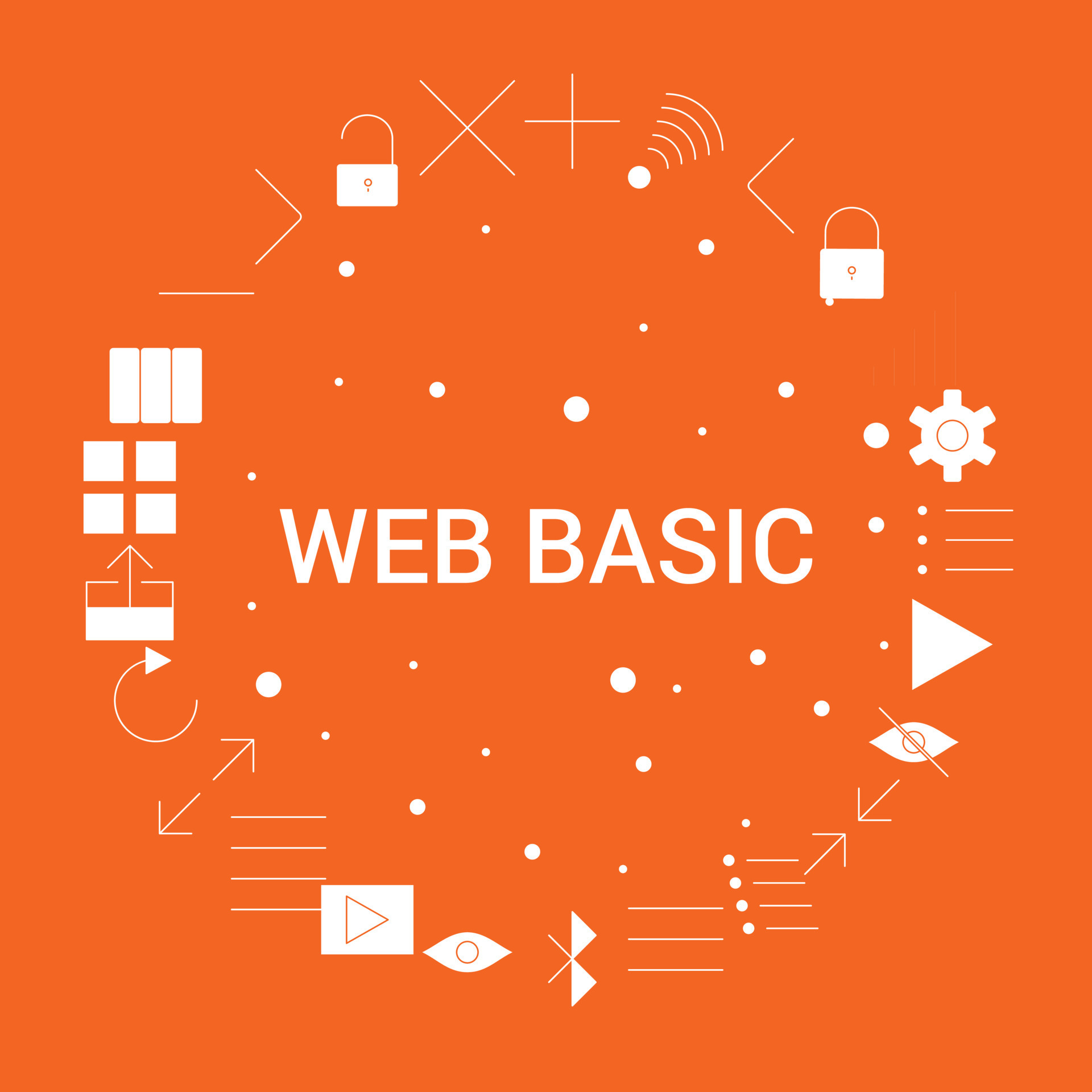 Web Basic Icon Set Infographic Vector Template 14349314 Vector Art at ...