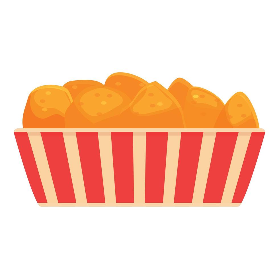 Chicken Nugget Plate Icon Cartoon Vector Fast Food 14350102 Vector Art At Vecteezy