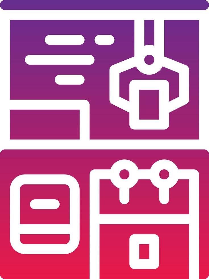 claw machine game arcade entertainment - solid gradient icon 14352977 ...